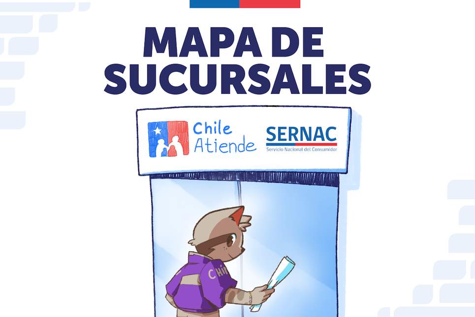 Mapa de sucursales SERNAC y ChileAtiende - SERNAC: Información de ...